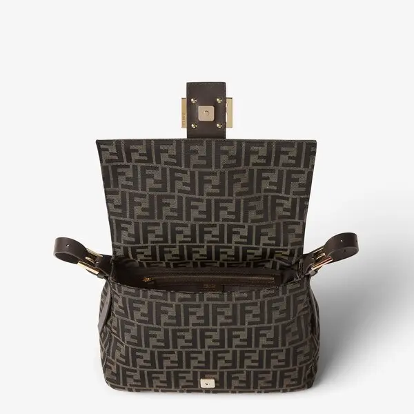 Fendi Flap 26325 Ff Zucca Jacquard Fabric Bag